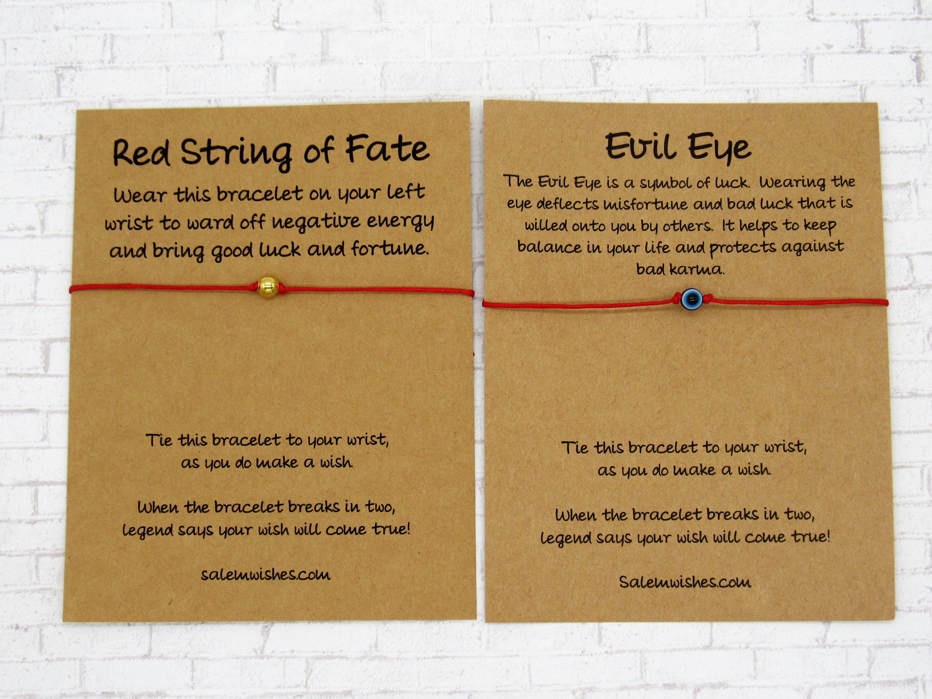 Red String of Fate Red String of Fate Wish Bracelet Red - Etsy Ireland