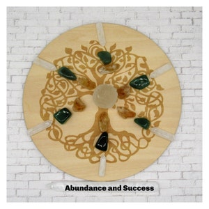 Crystal Grid Kit, Altar Grids, Manifesting Crystals, Tree of Life ...