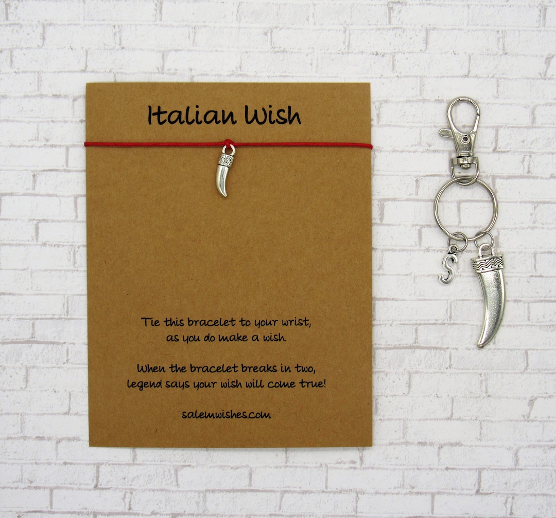 Italian Gift Set, Italian Horn Gifts, Italian Wish Bracelet, Cornicello ...