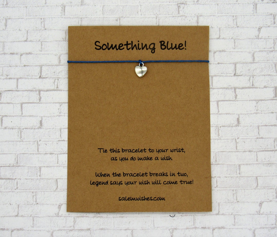 Something Blue Bracelet, Gift for the Bride, Something Blue Gift ...