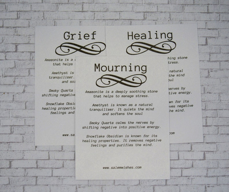 Grief Gift Grief Crystal Set Mourning Gift Gift for - Etsy