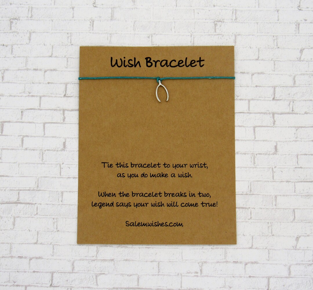 Wishbones, Wishbone Wish Bracelet, Wishbone Gift, Lucky Gift ...