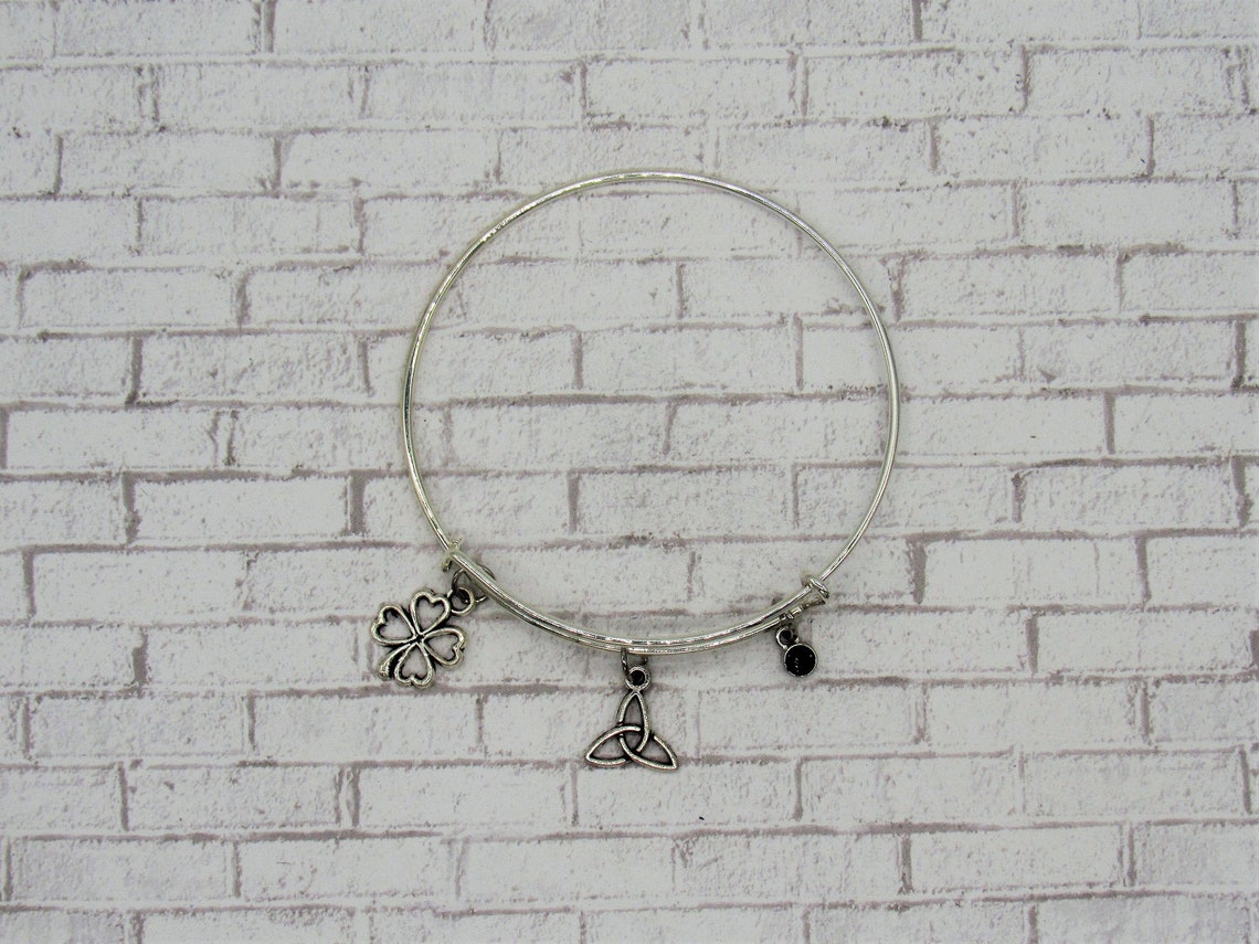 Personalized Irish Gift Irish Bangle Bracelet St. - Etsy