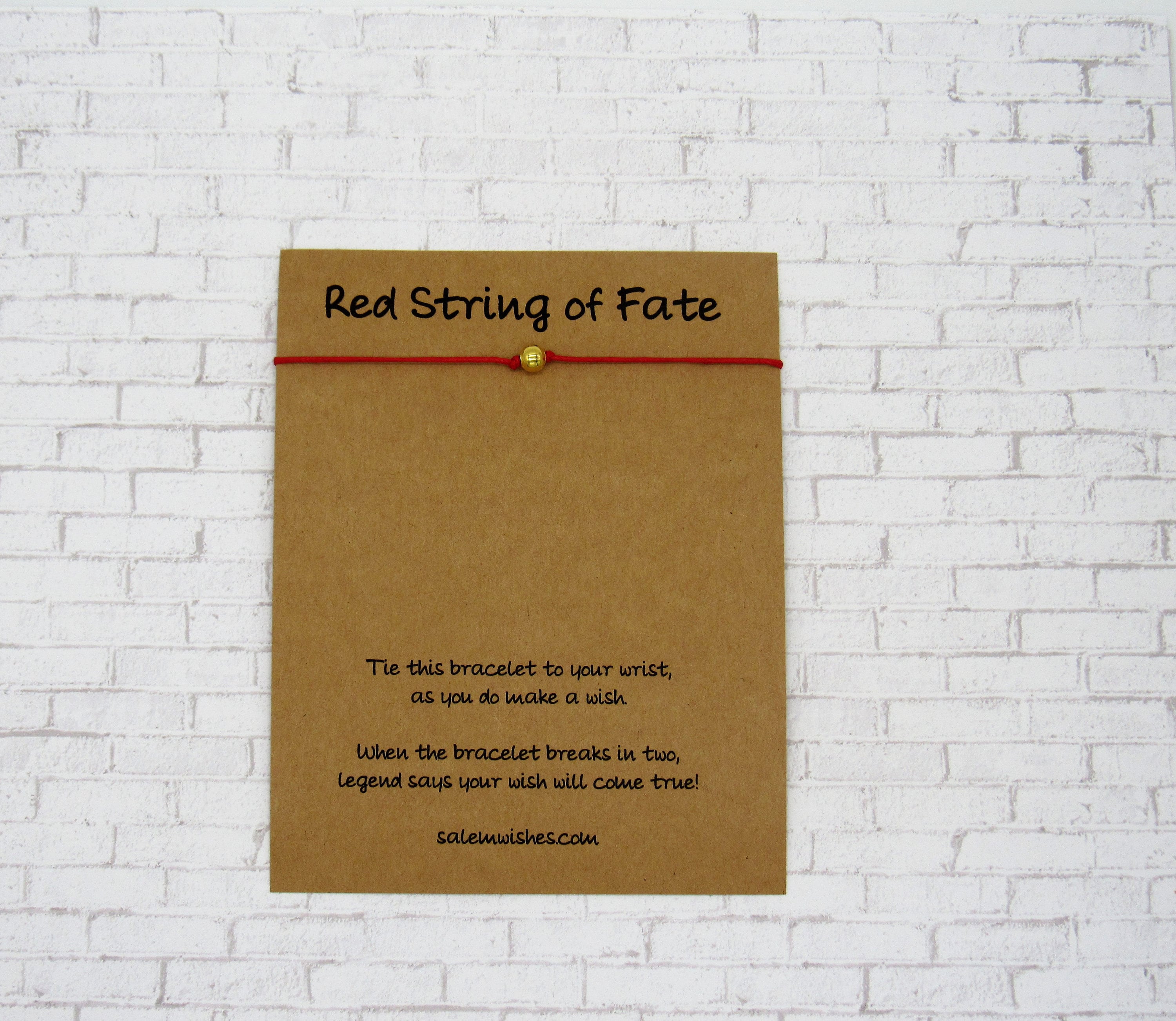 Red String of Fate Red String of Fate Wish Bracelet Red | Etsy
