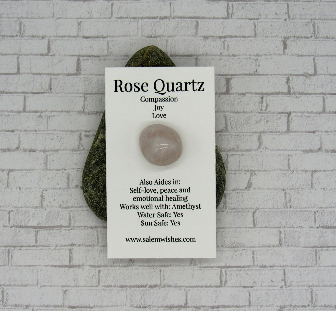 Rose Quartz Pocket Stone, Fidget Stone, Rose Quartz Crystal, Happiness ...