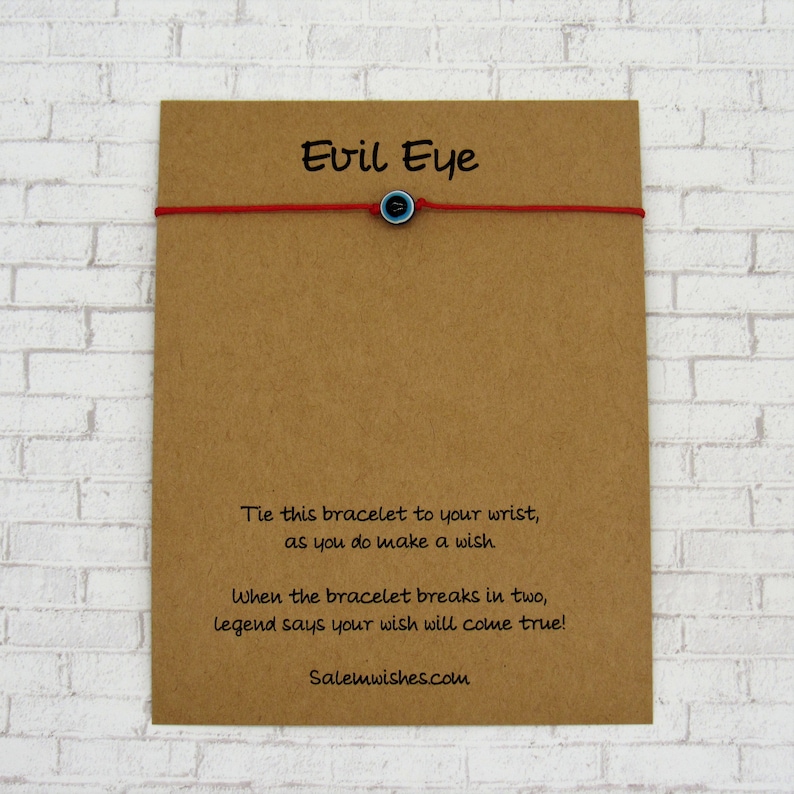Evil Eye Wish Bracelet Evil Eye Gift Protection Gift Evil - Etsy