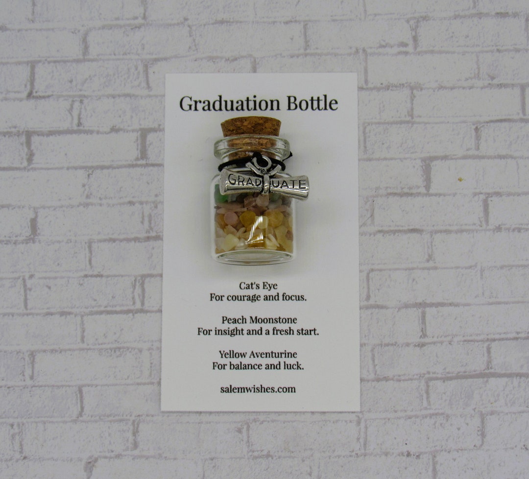 Graduation Gift, Little Luck Bottle, High School Grad Gift, Graduation ...