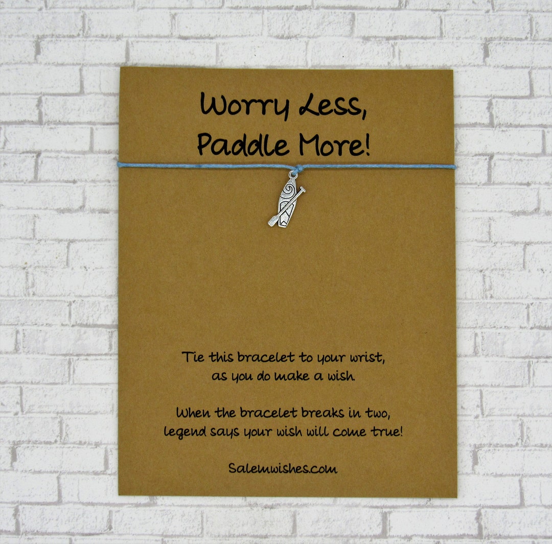 Paddle Board Gift, Paddle Boarding Gift, Wish Bracelet, Paddling Team ...