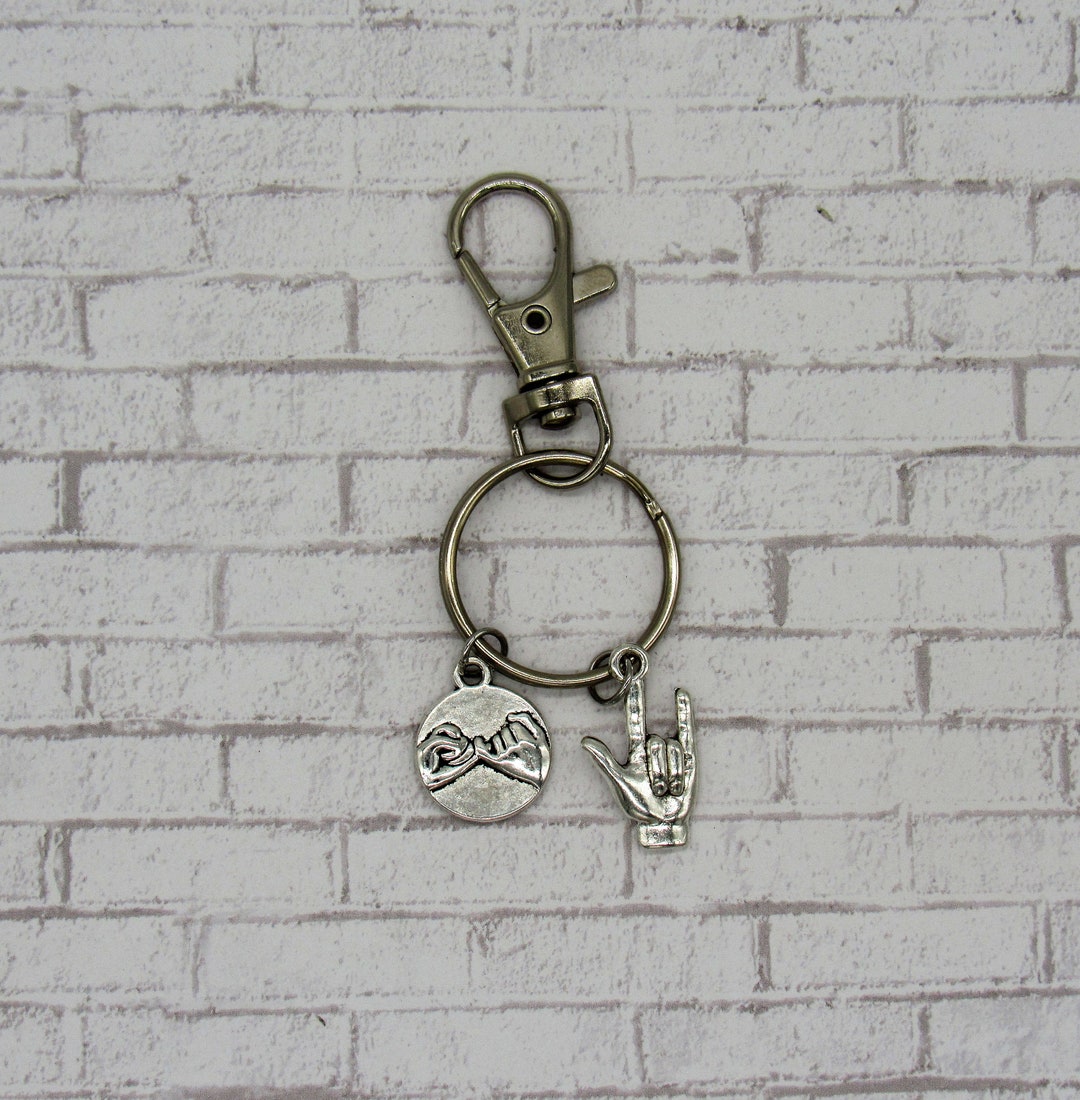 Personalized Pinky Promise Gift, Pinky Promise Bracelet, Sign Language ...