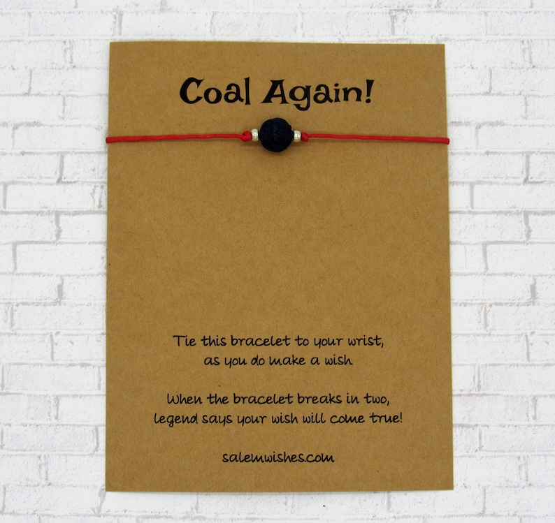 Lump of Coal Gift Lump of Coal Wish Bracelet Christmas Coal - Etsy