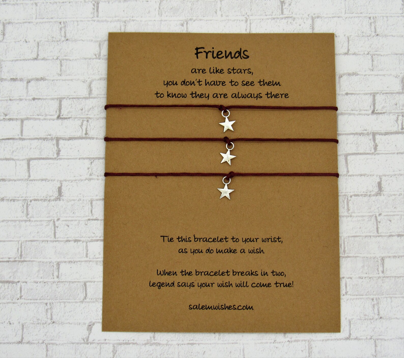 Matching Friend Bracelet Set Friends Wish Braceletmatching - Etsy