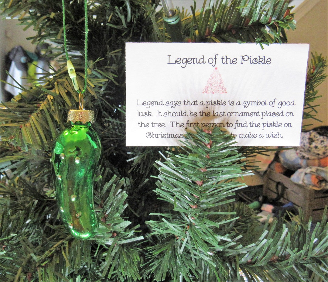 Pickle Ornament, Legend of the Pickle, Christmas Ornament, Christmas ...