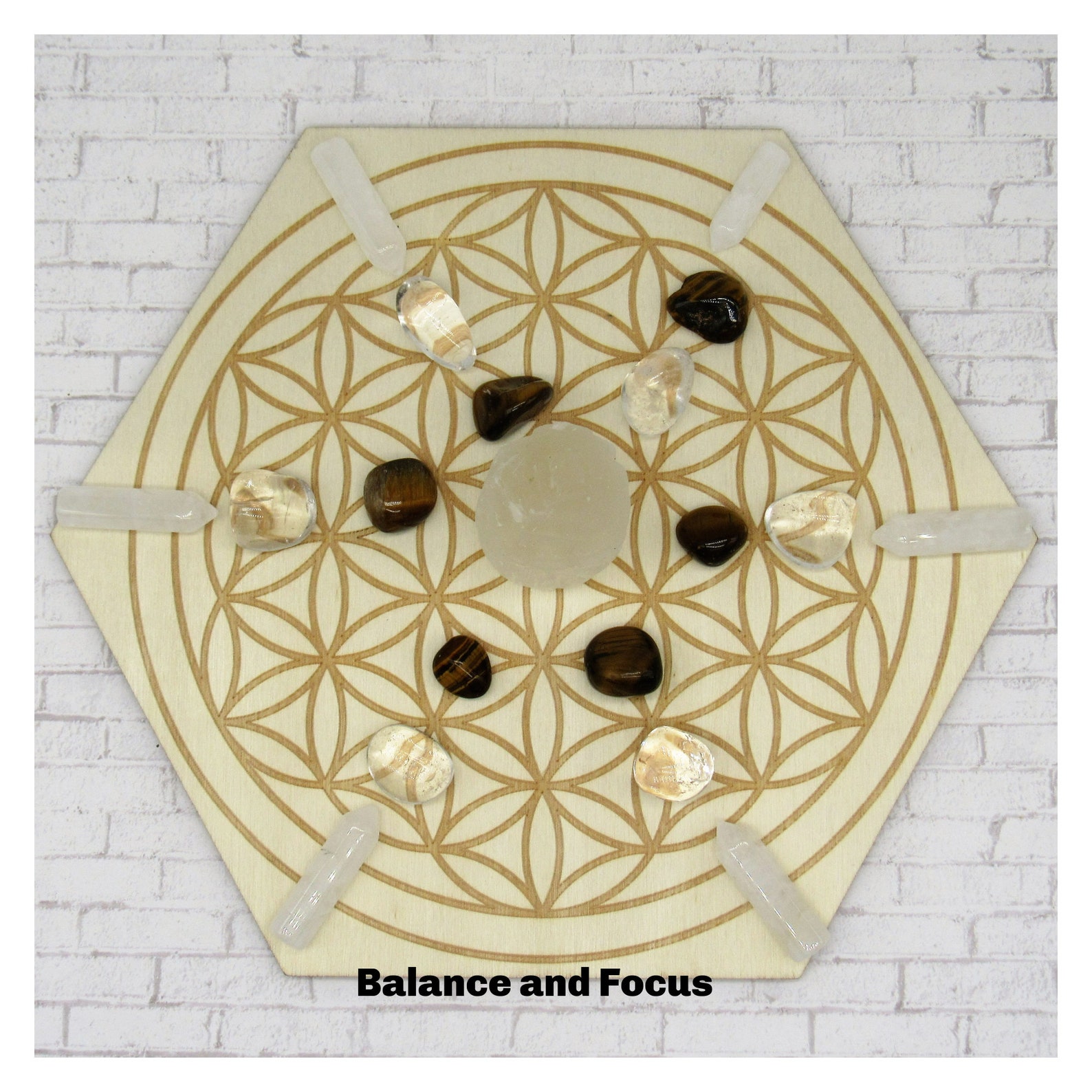 Crystal Grid Kit, Altar Grids, Manifesting Crystals, Tree of Life ...