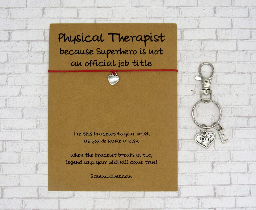 Personalized Physical Therapist, Physical Therapist Bracelet, PT Thank ...
