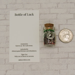 Bottle of Luck, Lucky Charm, Draw Luck, Lucky Horseshoe, Luck Crystals ...