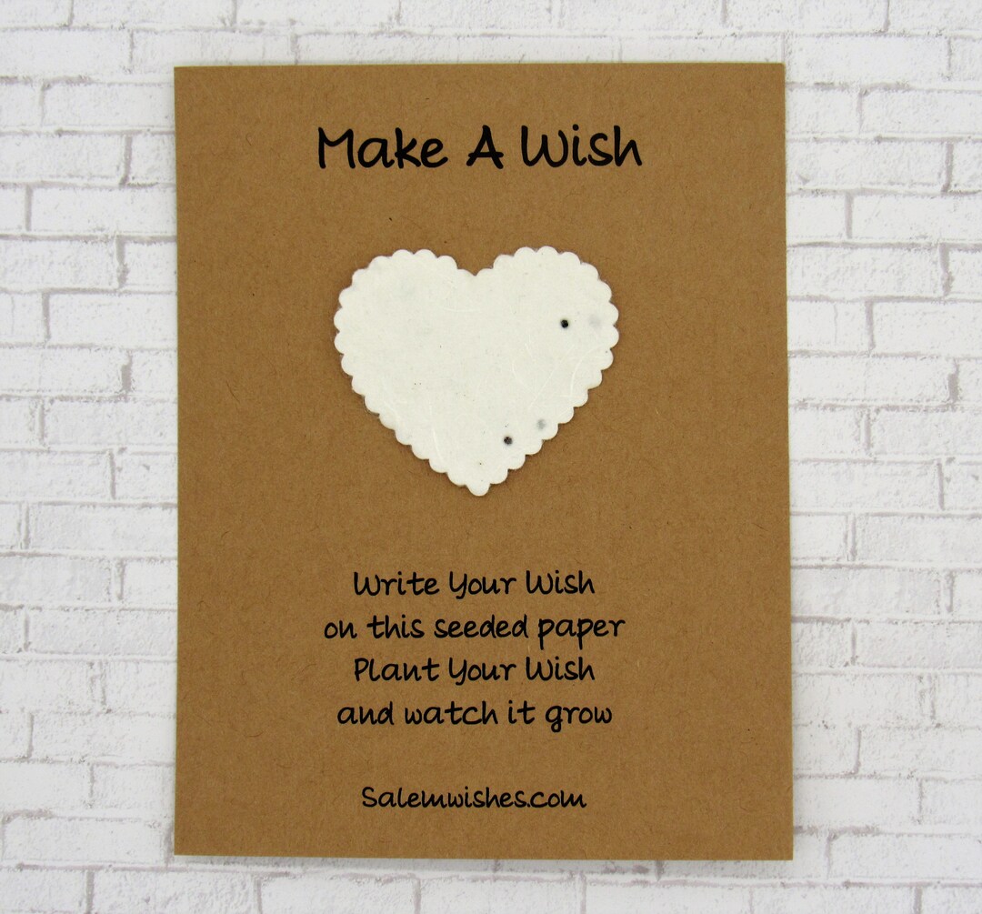 Plantable Seed Paper Wishes, Wildflower Seed Paper, Easter Gifts for ...