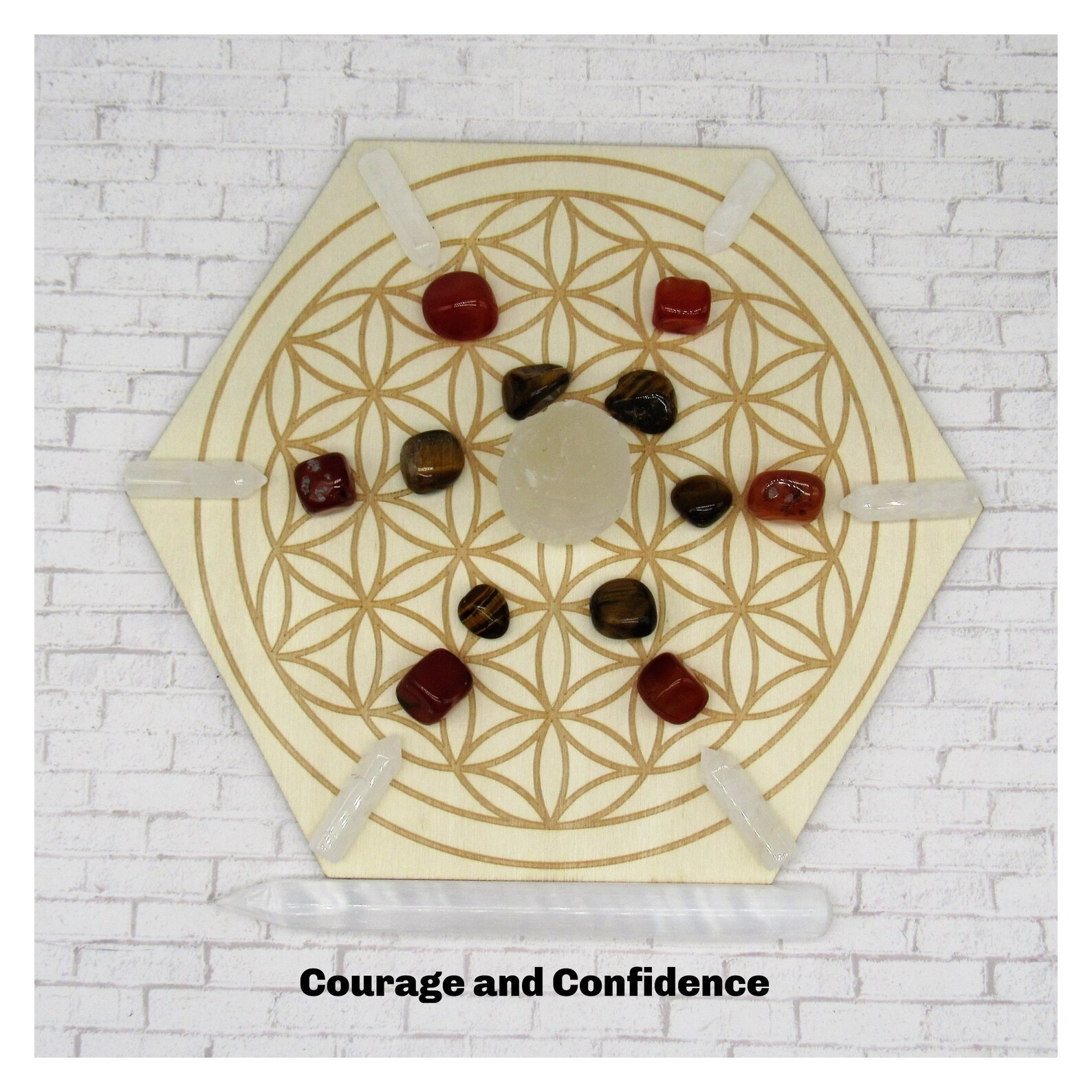 Crystal Grid Kit, Altar Grids, Manifesting Crystals, Tree of Life ...