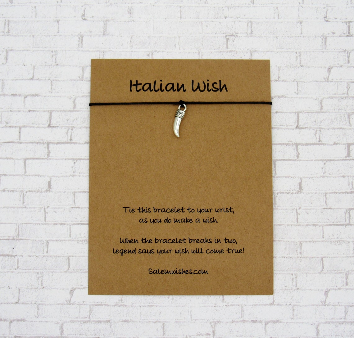 Italian Gift Set, Italian Horn Gifts, Italian Wish Bracelet, Cornicello ...