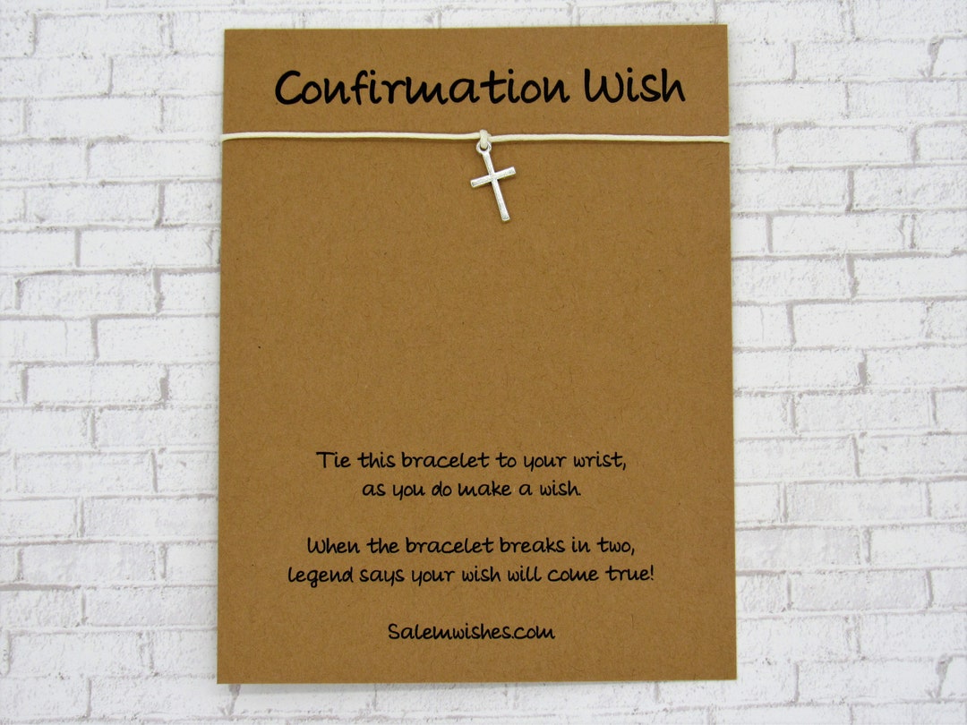 Confirmation Gift, Confirmation Wish Bracelet, Confirmation Favors, CCD ...