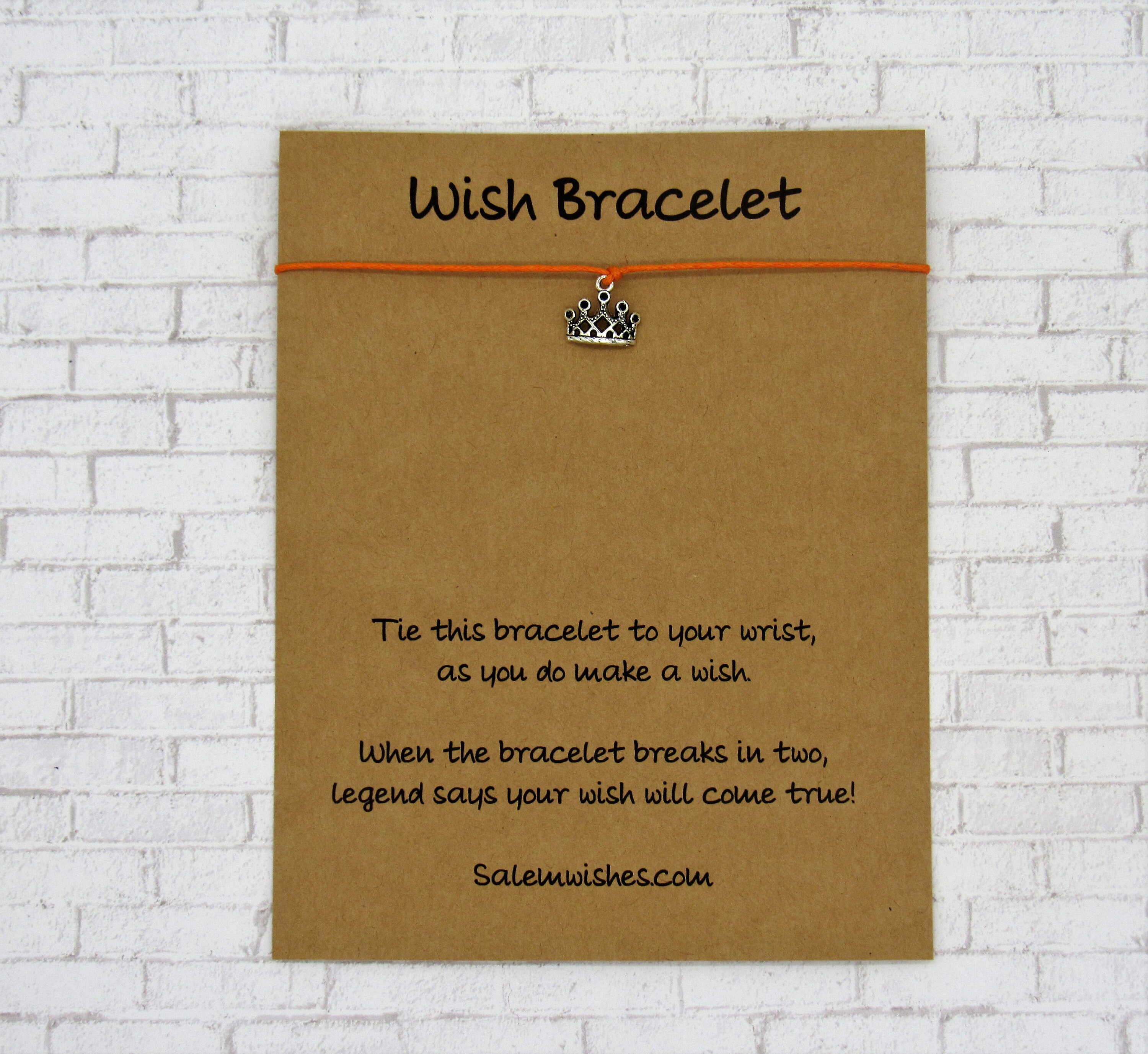 Crown Gift, Crown Wish Bracelet, Princess Gift, Little Princess Gift ...