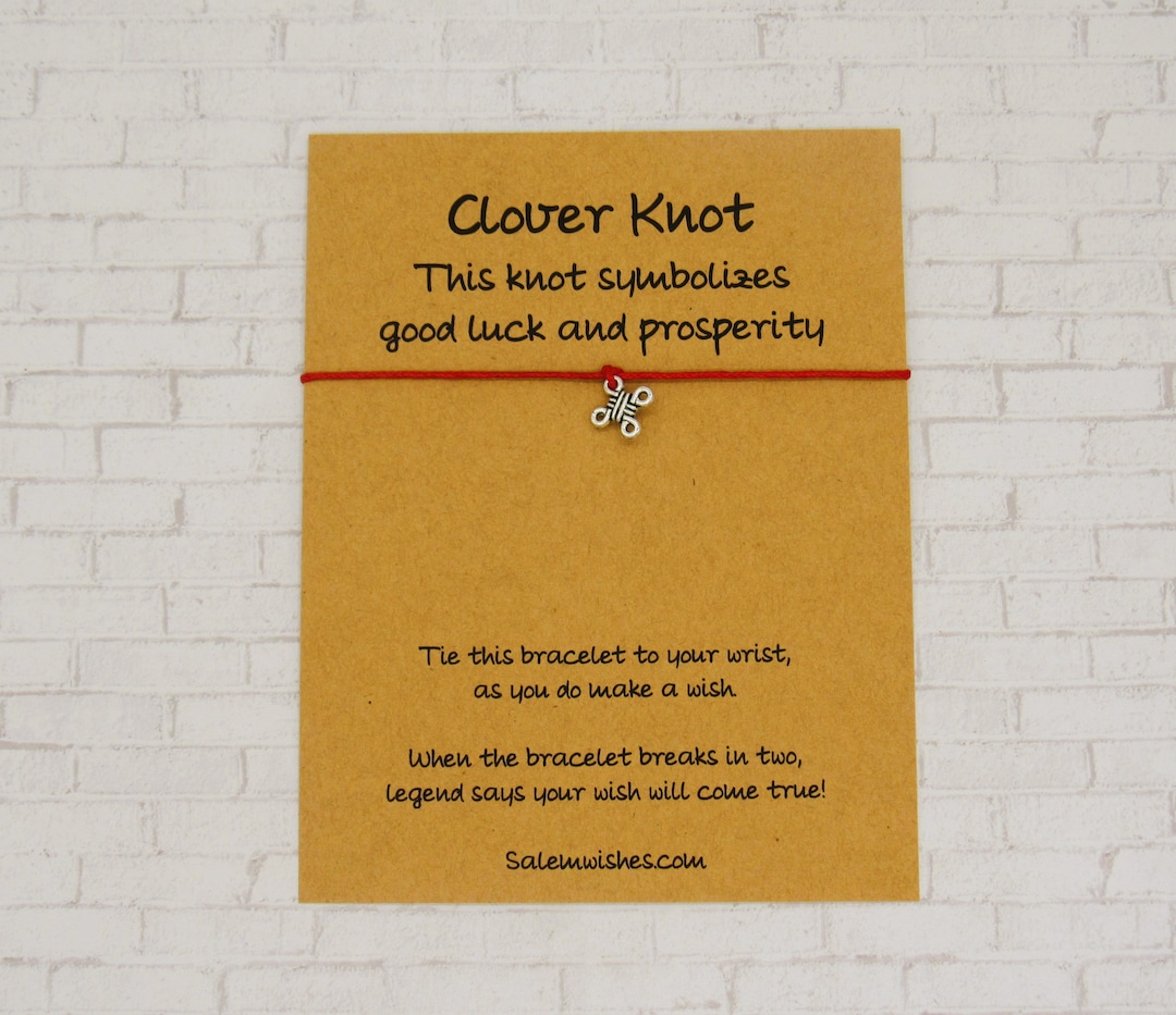 Good Luck Knot, Chinese Knot, Wish Bracelet, Good Luck Gift, Lucky ...