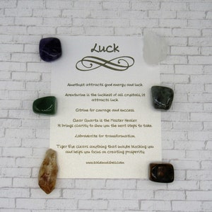 Luck Crystal Set, Crystals for Luck, Lucky Crystals, Good Luck Gift ...