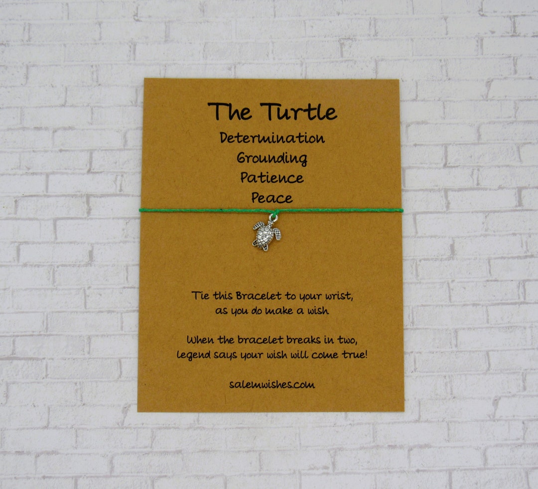 Turtle Gift, Turtle Wish Bracelet, Turtle Favor, Turtle Bracelet, Lucky ...