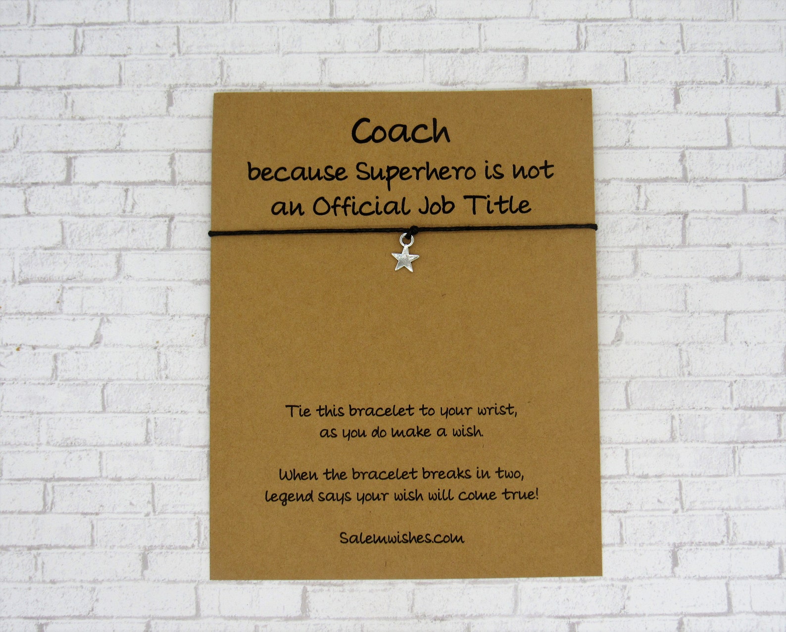 Coach Gift, Coach Wish Bracelet, Coach Thank You Gift, Gift for Coach ...