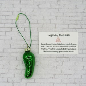 Pickle Ornament, Legend of the Pickle, Christmas Ornament, Christmas ...