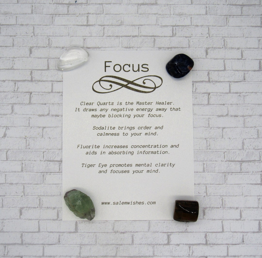 Focus Crystal Set, Crystals for Concentration, Willpower Crystals ...