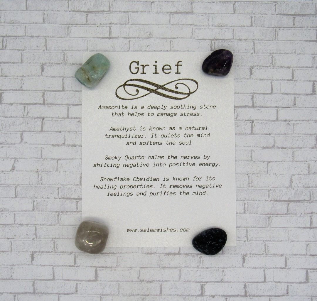 Grief Gift, Grief Crystal Set, Mourning Gift, Gift for Healing ...