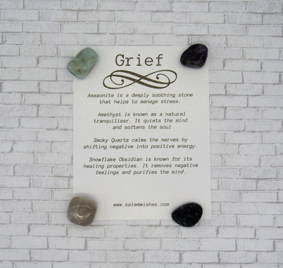 Grief Gift Grief Crystal Set Mourning Gift Gift for - Etsy