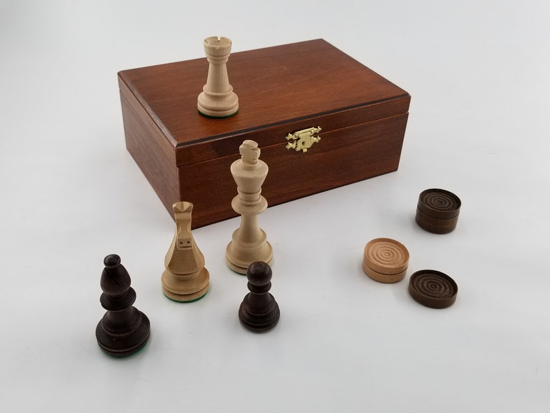 Chess Board Set Wood Chess Board Game Gift Personalized | Etsy