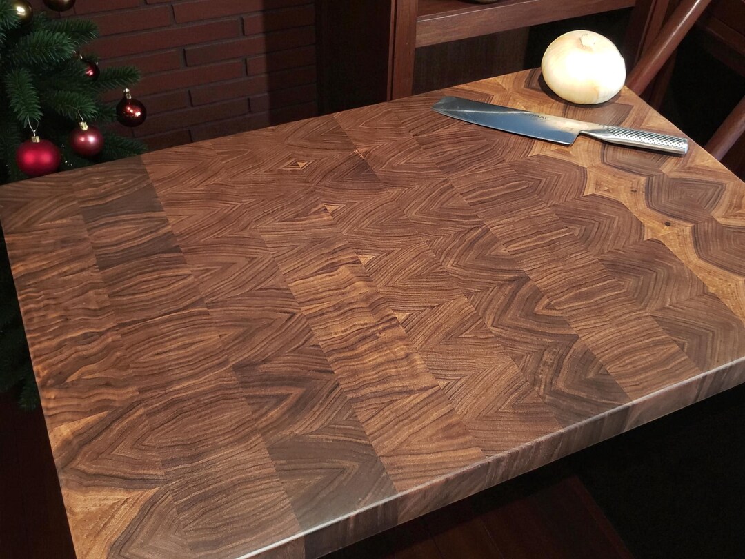 Large Walnut Cutting Board, End Grain, Chopping Block, Personalized ...