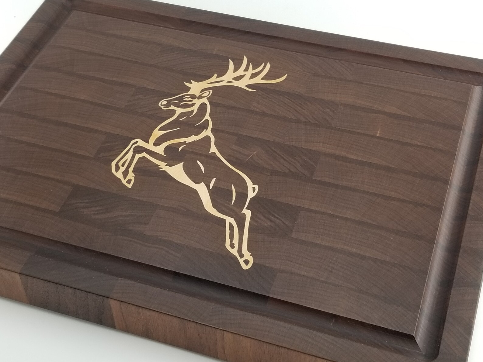 Large Walnut Wood Cutting Board End Grain Chopping Block - Etsy