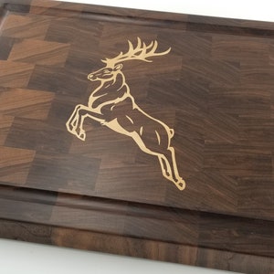 Large Walnut Wood Cutting Board End Grain Chopping Block - Etsy