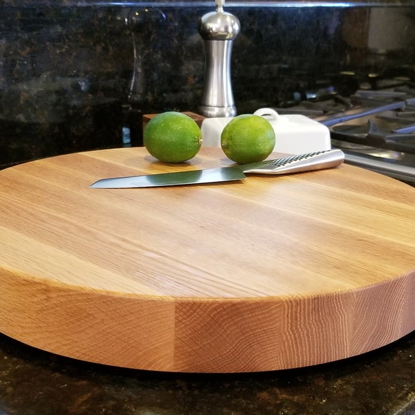 Round Wood Cutting Board - Etsy