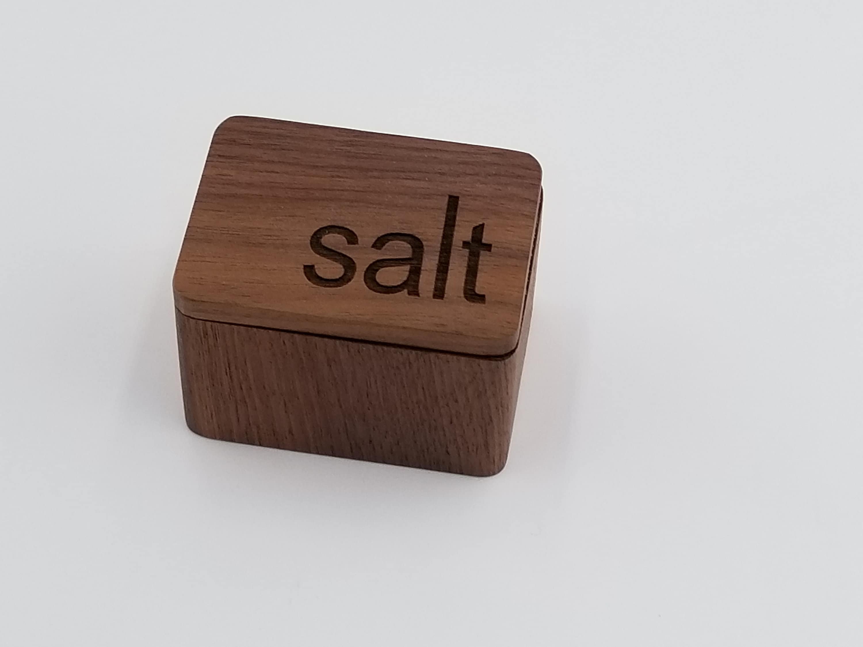 Beautiful Hand Made Salt Cellar Salt Box Walnut Salt - Etsy