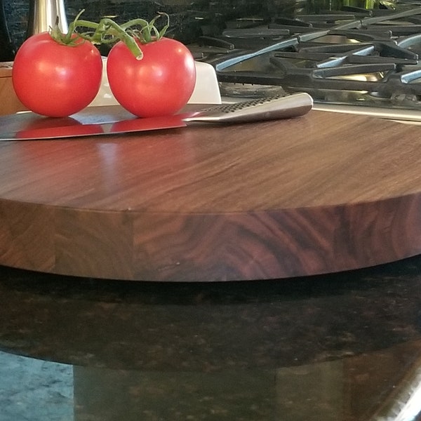 Round Wood Cutting Board - Etsy