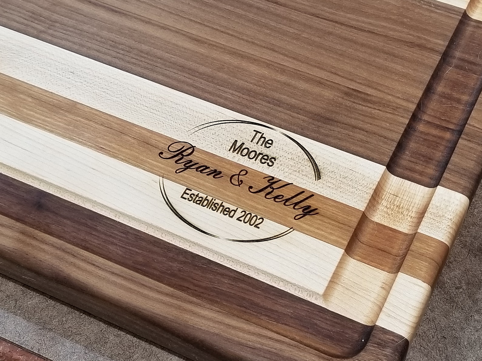 Large Wood Cutting Board Personalized Birthday Gift Fathers - Etsy