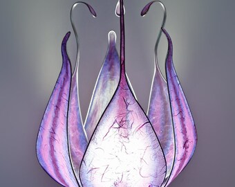 Octopus Inspired Paper Lampshade in Orange | for Ceiling, Table or ...