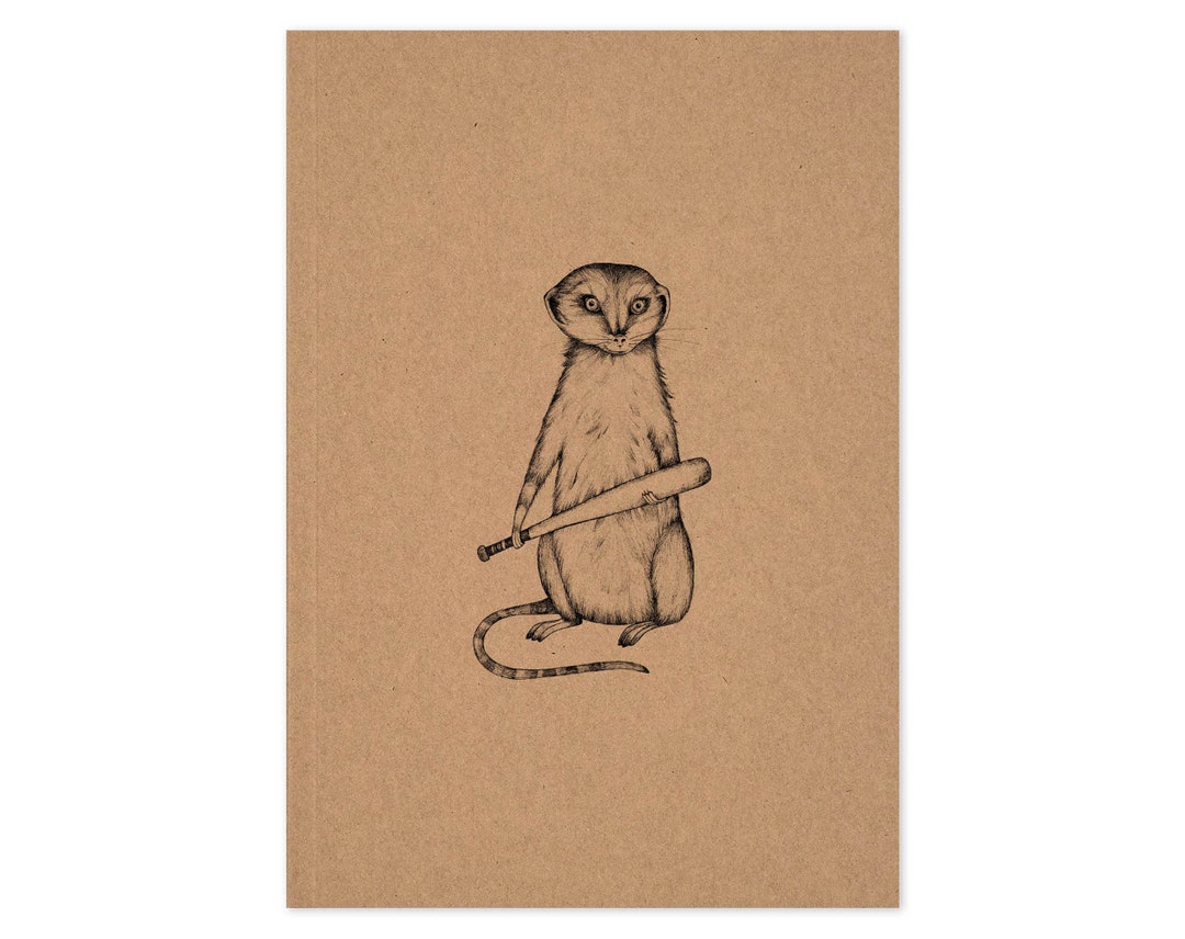 Notebook A5/ A6 | »hitman Harry« Meerkat | Recycled Paper | Notebook ...