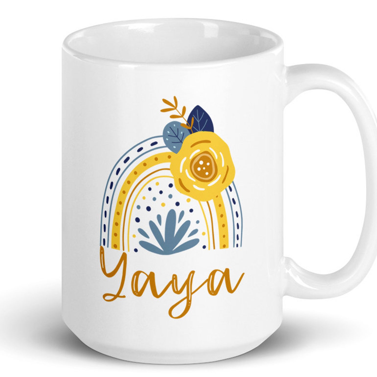 Yaya Rainbow MUG Vrb Grandma Gift Idea Best Ever Pregnancy - Etsy