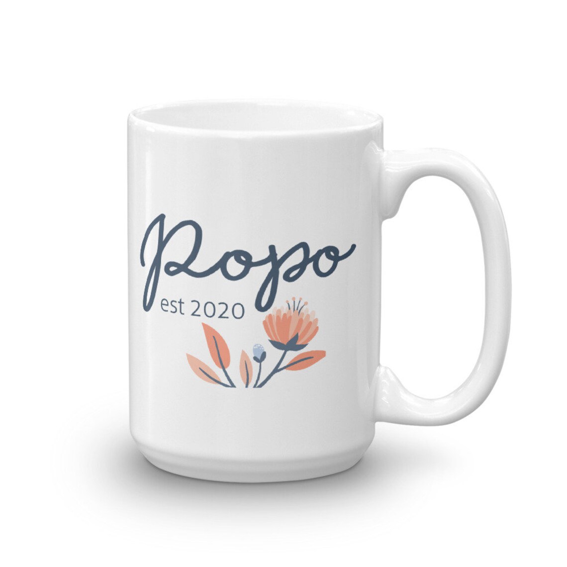 Popo Est 2020 MUG Vf Choose Year Chinese Grandma Gift First | Etsy