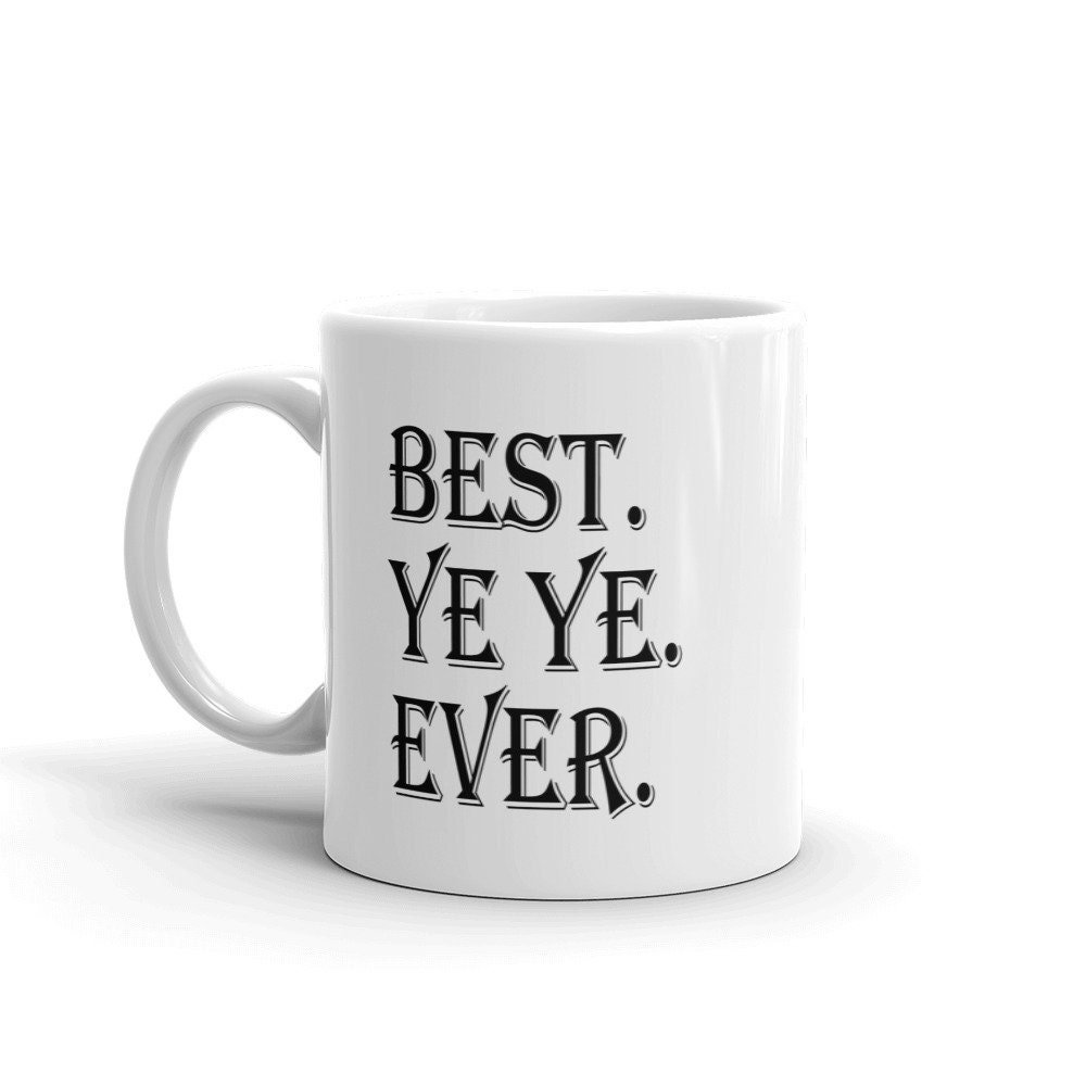 Best Ye Ye Ever MUG V3, Grandpa Gift Idea, Pregnancy Reveal, Baby ...