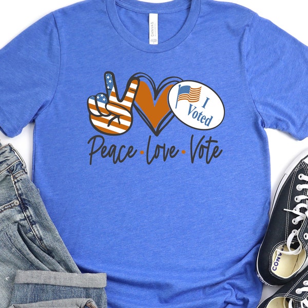 Peace Love Democracy - Etsy
