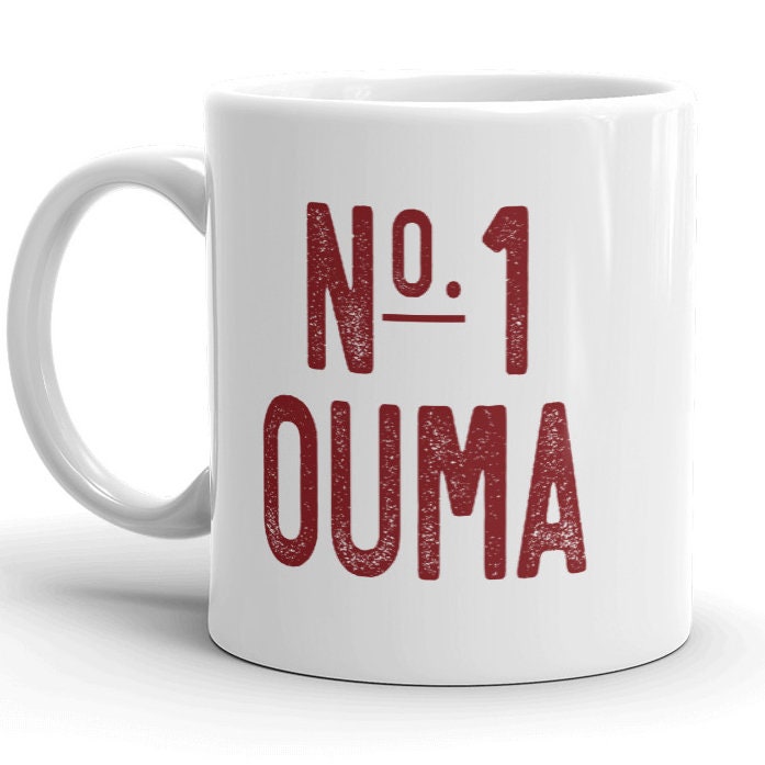 No1 Ouma MUG Vn1 Afrikaans Grandma Gift Idea Number 1 1 | Etsy
