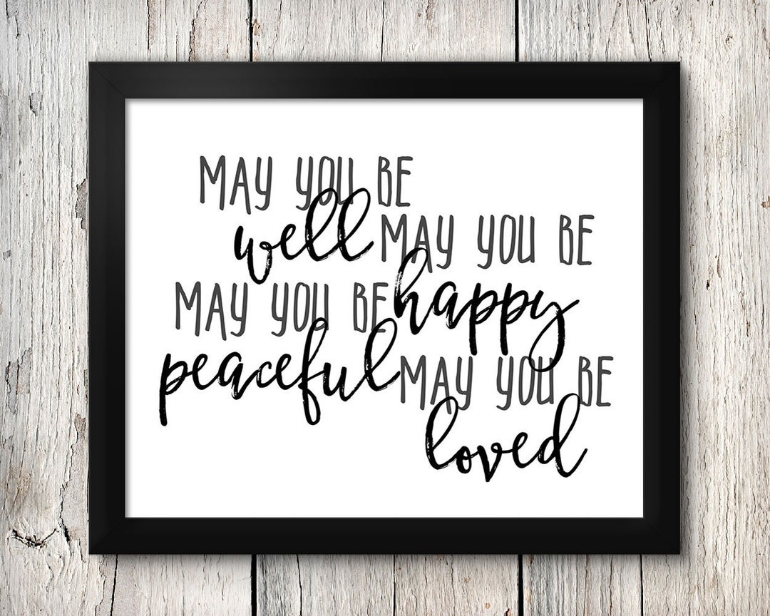 Loving Kindness Meditation PRINT LANDSCAPE, 8x10, Gallery Wall Ideas ...