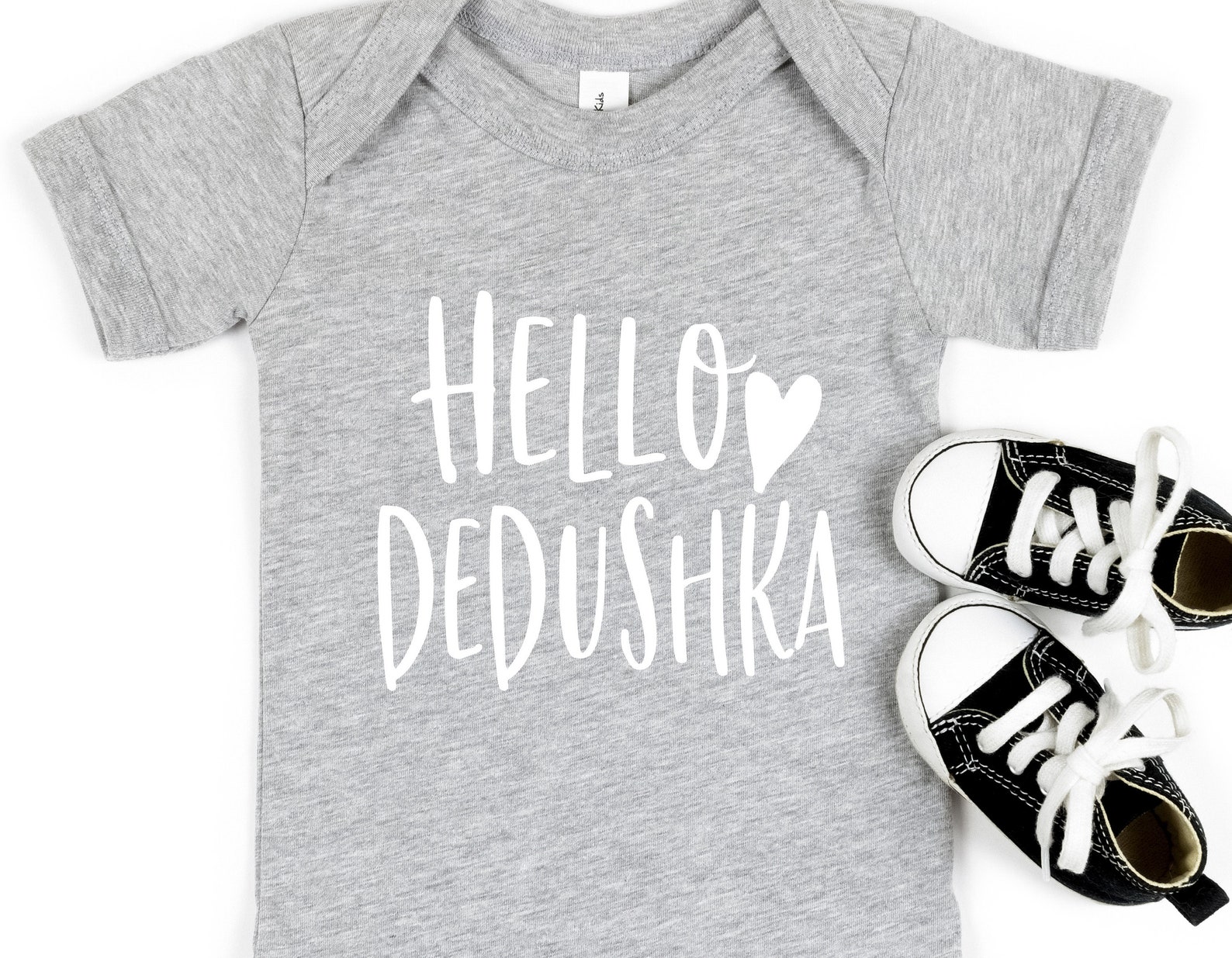 Hello Dedushka Onesie, Grandpa Dedushka Pregnancy Reveal, Baby ...