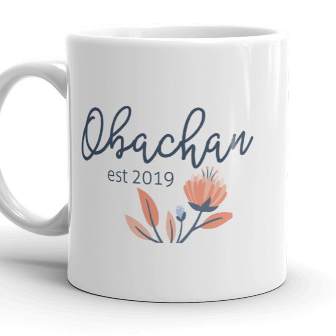 Obachan Est 2019 MUG Vf, Japanese Grandma Gift, Choose YEAR, First Time ...